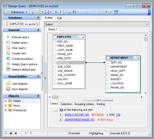 SQL Management Studio for InterBase/Firebird | Features | SQLManager